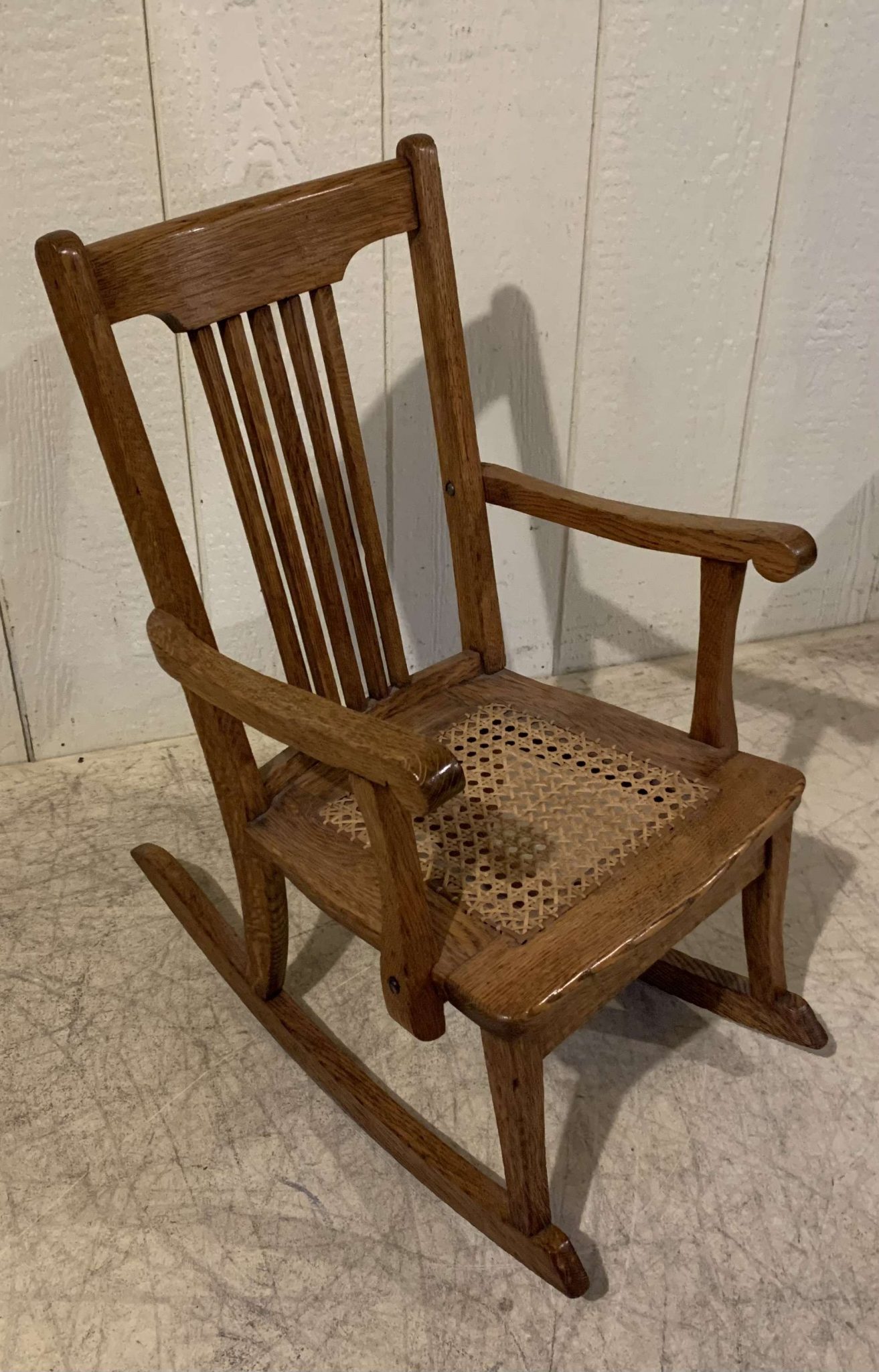 Oak Child's Rocker - Doug Schmitt Antiques