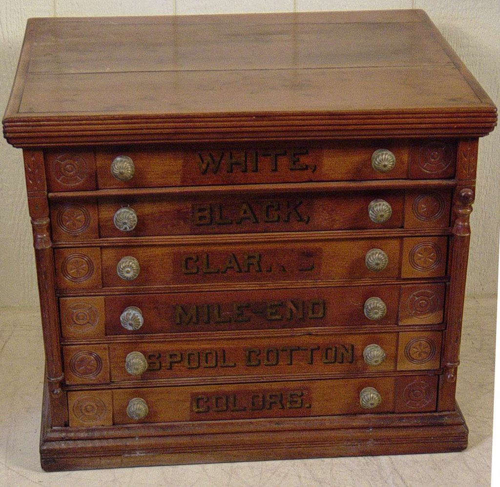 Clark's Mile End Spool Cotton Cabinet - Doug Schmitt Antiques