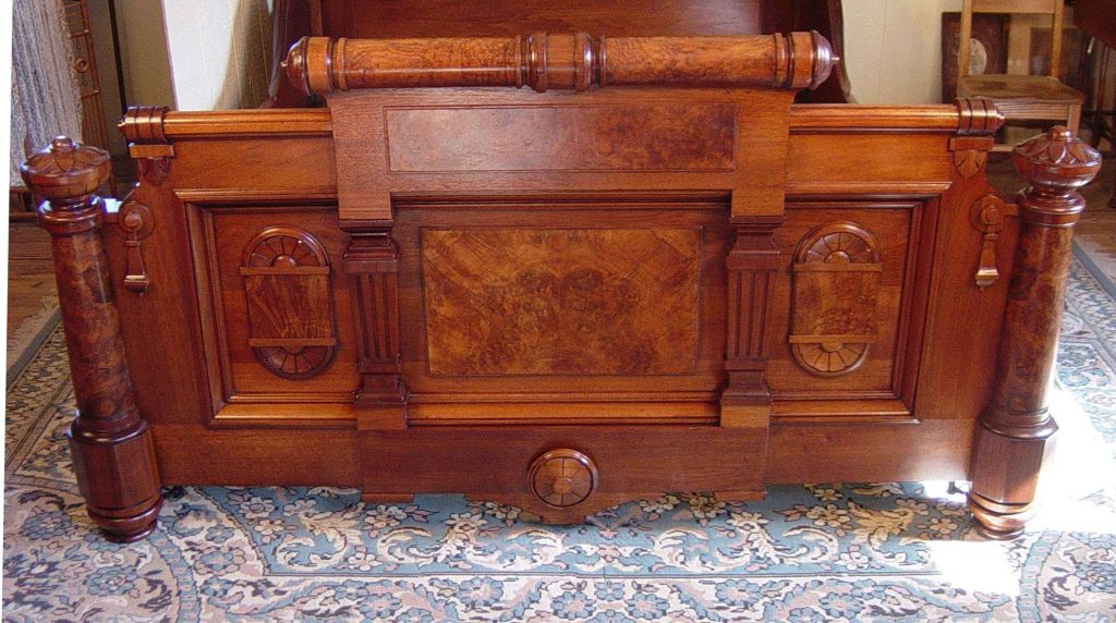 Antique Victorian Walnut Bed - Doug Schmitt Antiques