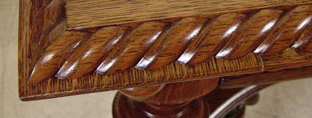 Merklen Brothers Oak Library Table - Doug Schmitt Antiques
