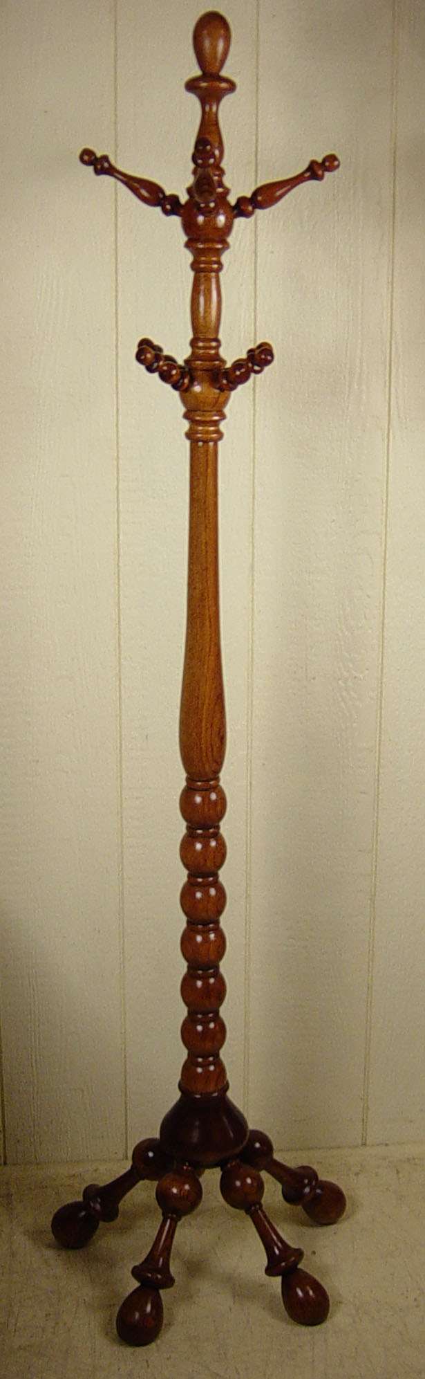 Oak Clothes Tree Doug Schmitt Antiques