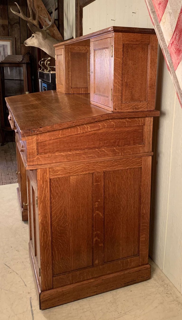 Oak Railroad Desk - Doug Schmitt Antiques