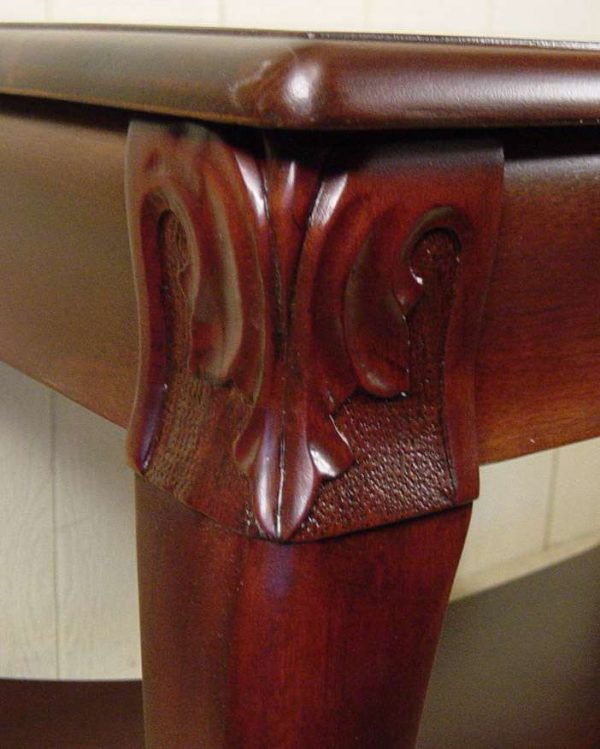 Mahogany Claw foot Library Table - Doug Schmitt Antiques