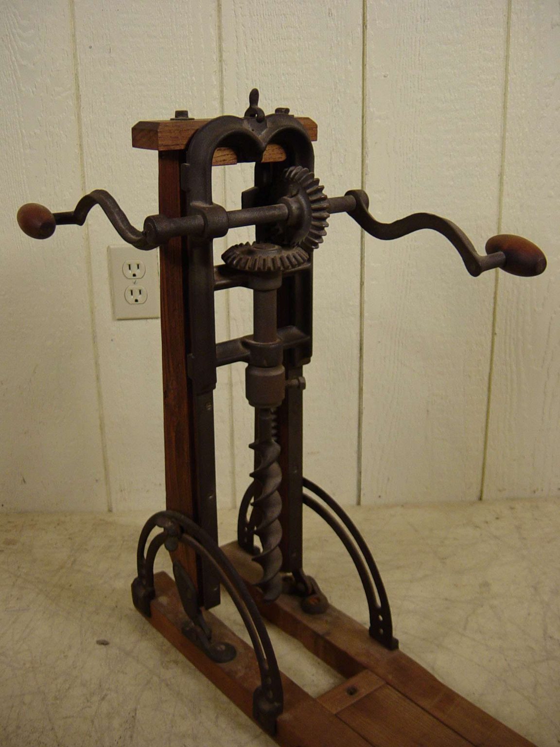 Early Auger/Drill Press - Doug Schmitt Antiques