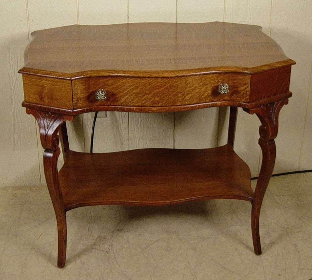 Custom Made Antique Oak Library Table - Doug Schmitt Antiques