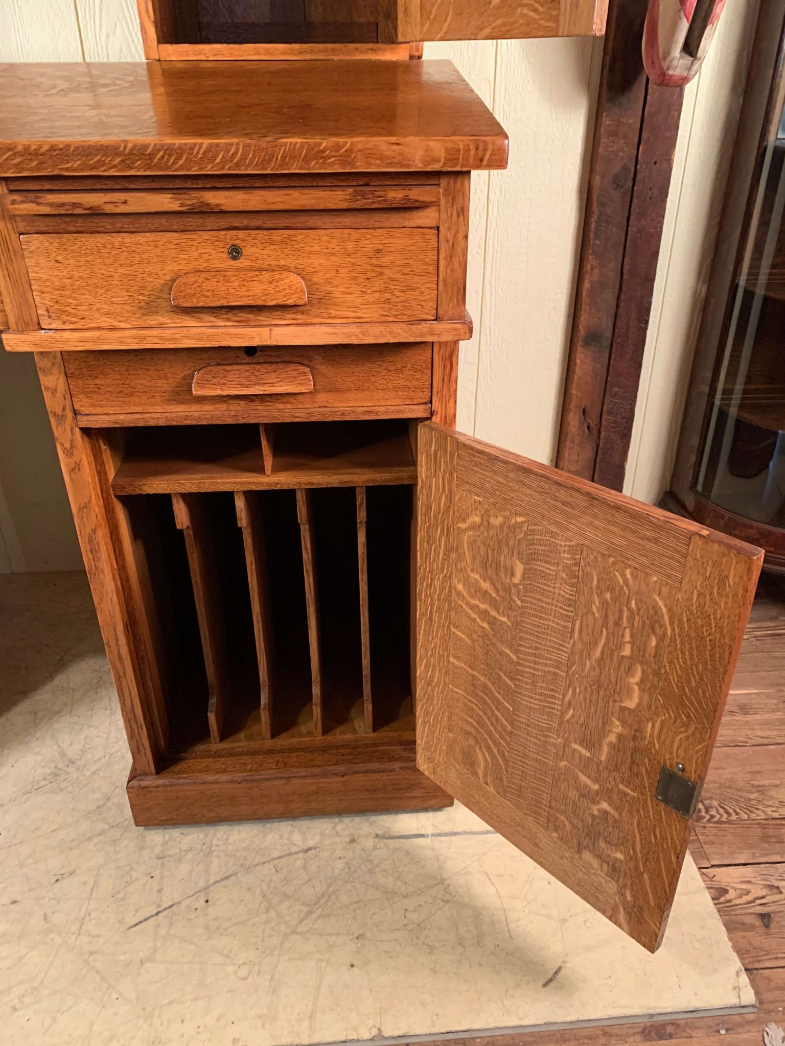 Oak Railroad Desk - Doug Schmitt Antiques