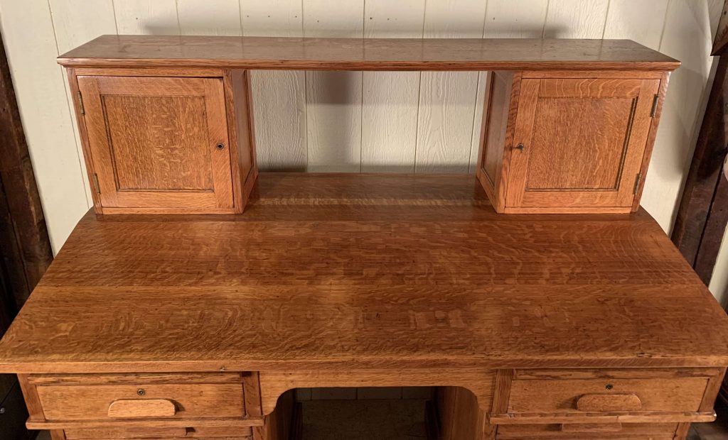 Oak Railroad Desk - Doug Schmitt Antiques