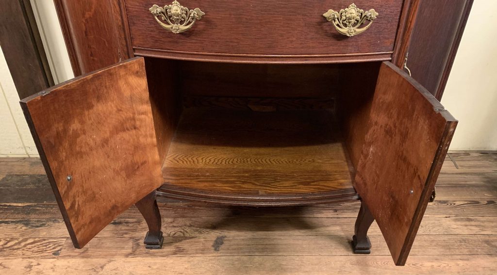 Very Rare Oak Corner Sideboard - Doug Schmitt Antiques