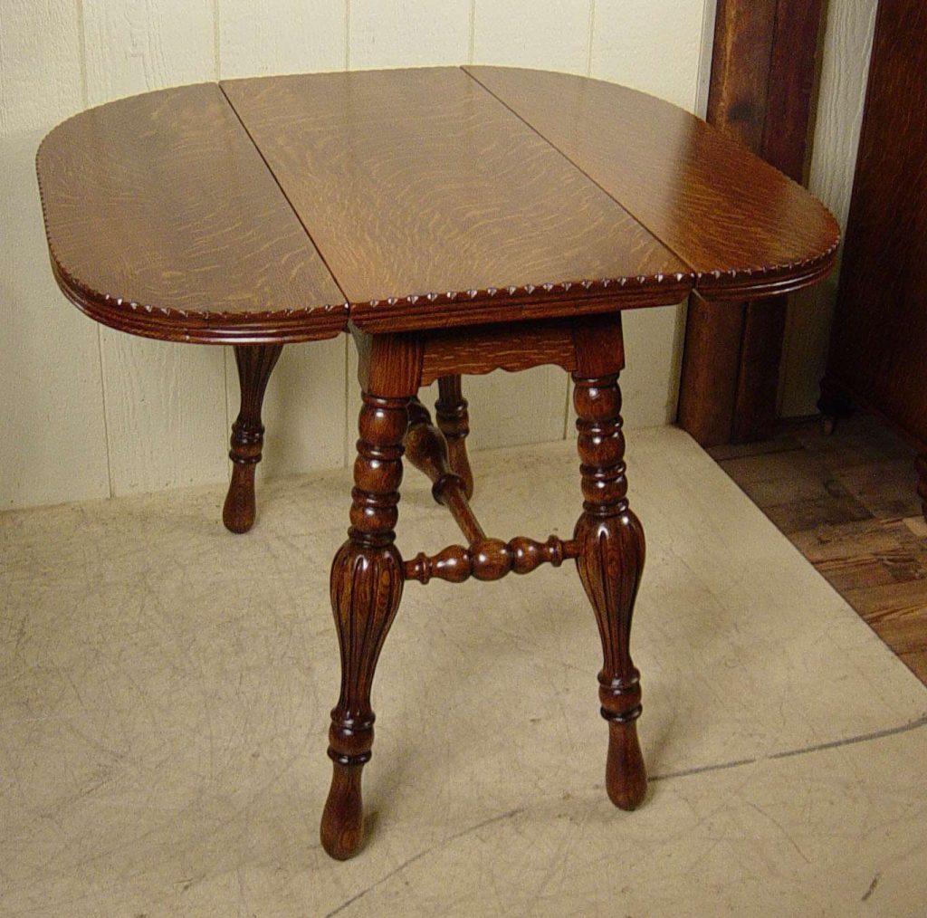 Victorian Oak Drop Leaf Table - Doug Schmitt Antiques