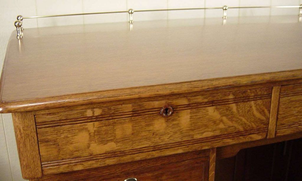 OAK RAILROAD DESK - Doug Schmitt Antiques
