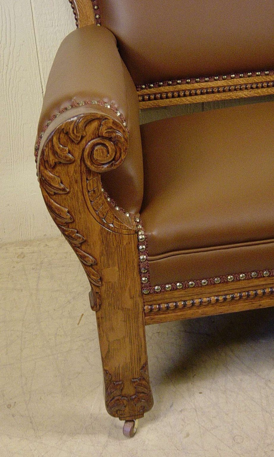 Very Rare 3 Piece Oak Parlor Set - Doug Schmitt Antiques