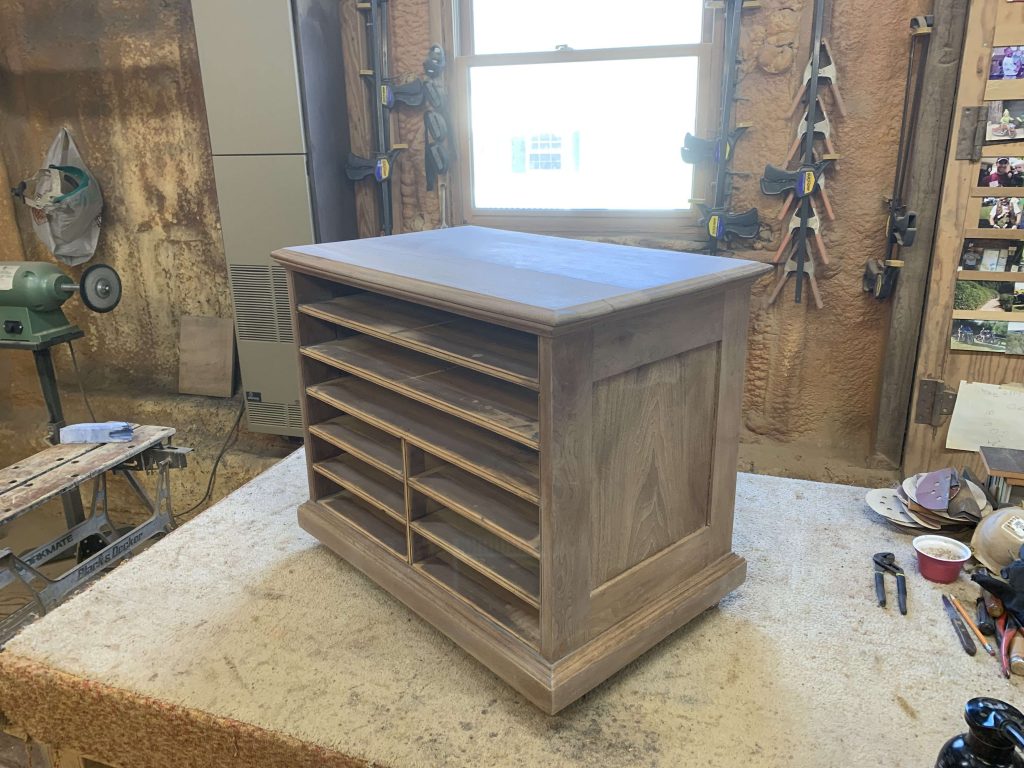 Chadwick's Walnut Spool Cabinet - Doug Schmitt Antiques