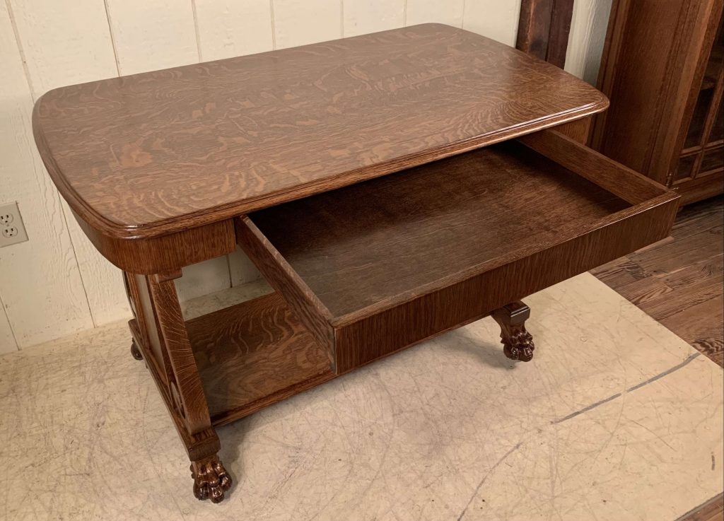 Oak Library Table - Doug Schmitt Antiques