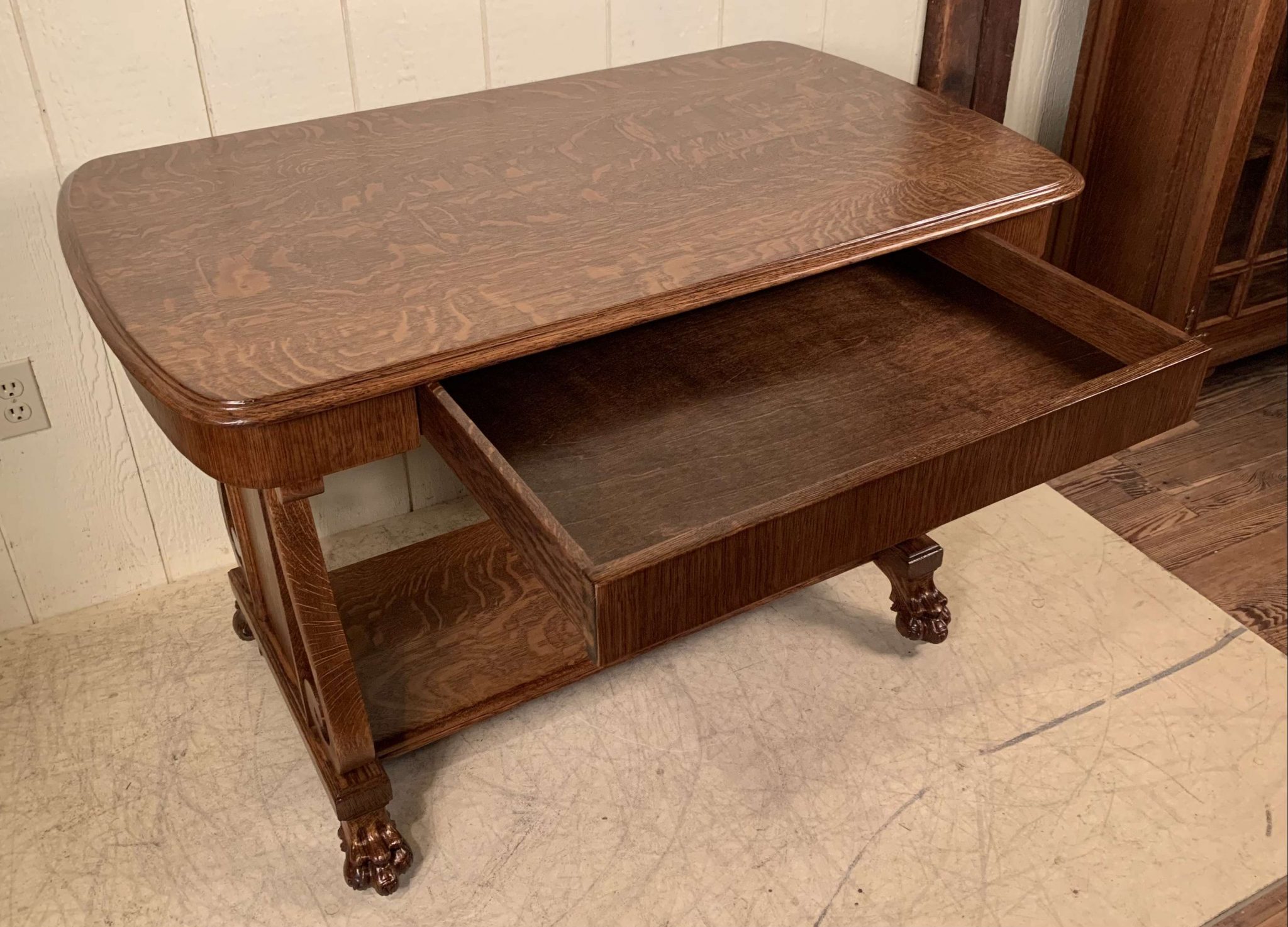 Oak Library Table - Doug Schmitt Antiques