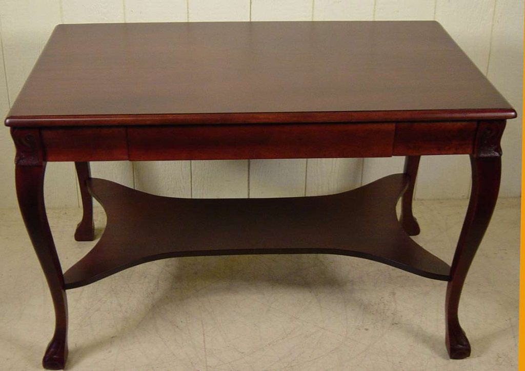 Mahogany Claw foot Library Table - Doug Schmitt Antiques