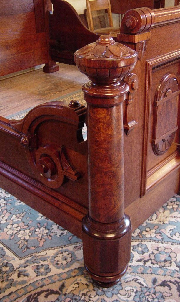 Antique Victorian Walnut Bed - Doug Schmitt Antiques