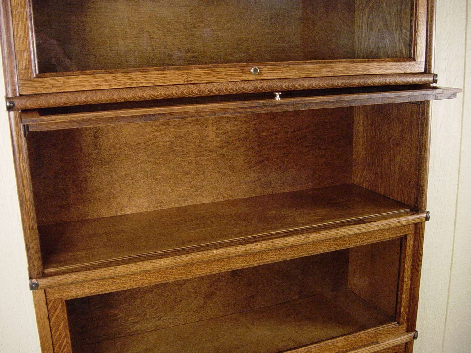 5-Section Oak "Macey" Stacking Bookcase - Doug Schmitt Antiques