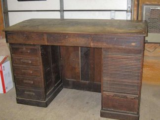 OAK RAILROAD DESK - Doug Schmitt Antiques