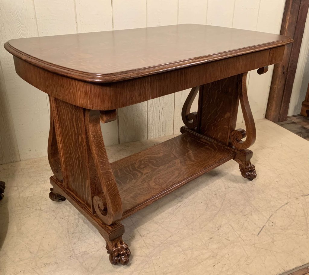 Oak Library Table - Doug Schmitt Antiques