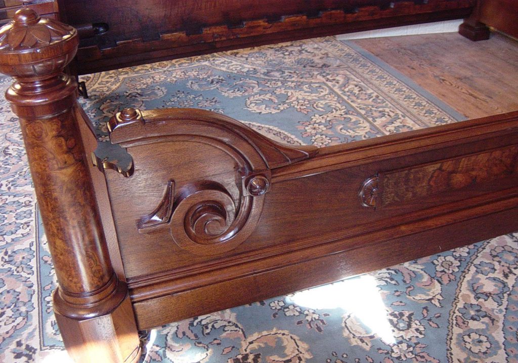 Antique Victorian Walnut Bed - Doug Schmitt Antiques