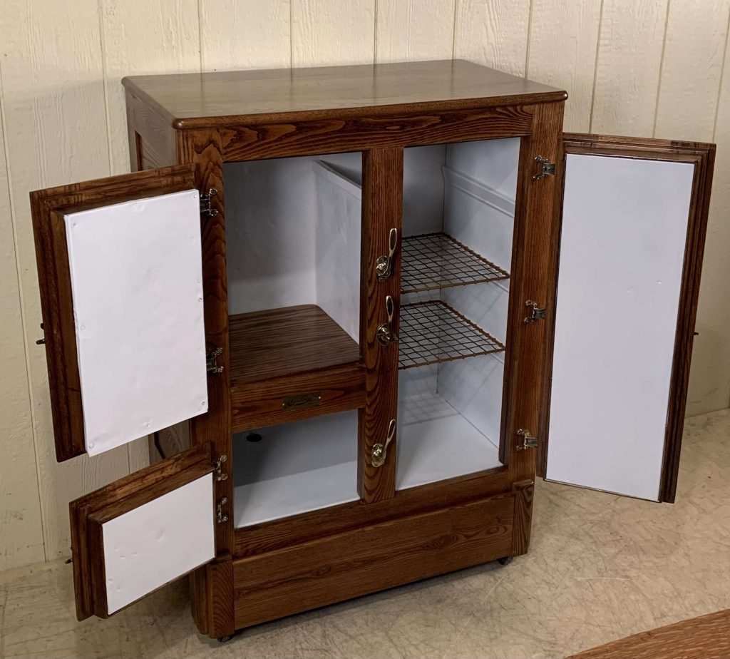 Antique 3-Door Ice Box - Doug Schmitt Antiques
