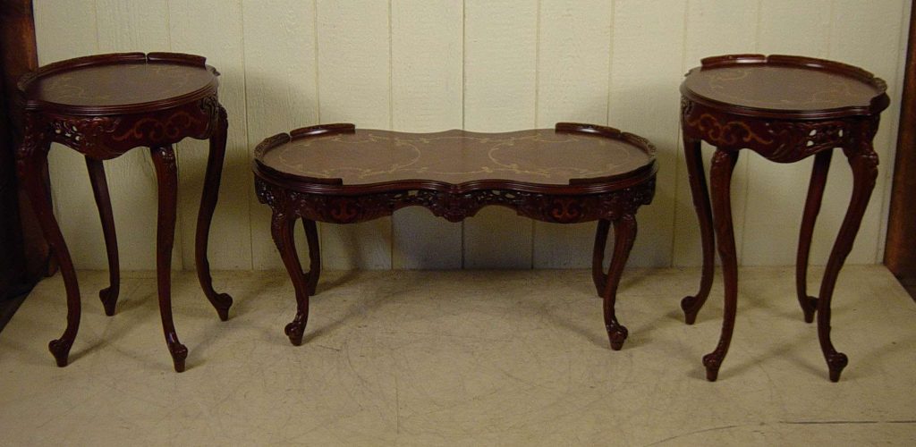 3 Piece Parlor Table Set - Doug Schmitt Antiques
