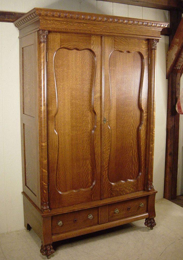 Extra Deep Large Oak Wardrobe - Doug Schmitt Antiques