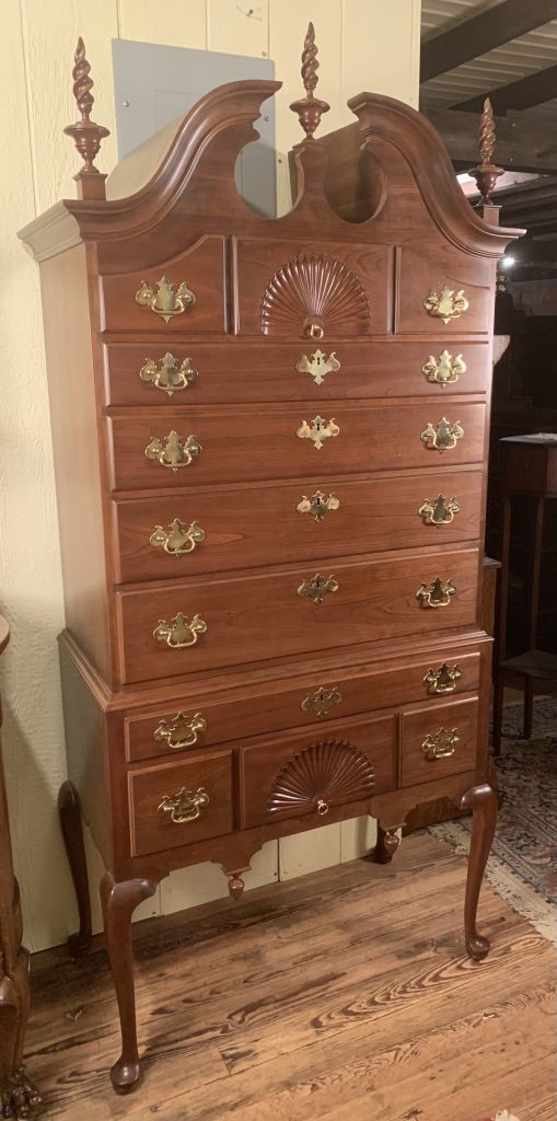 L. & J.G. Stickley Cherry Queen Anne Highboy - Doug Schmitt Antiques