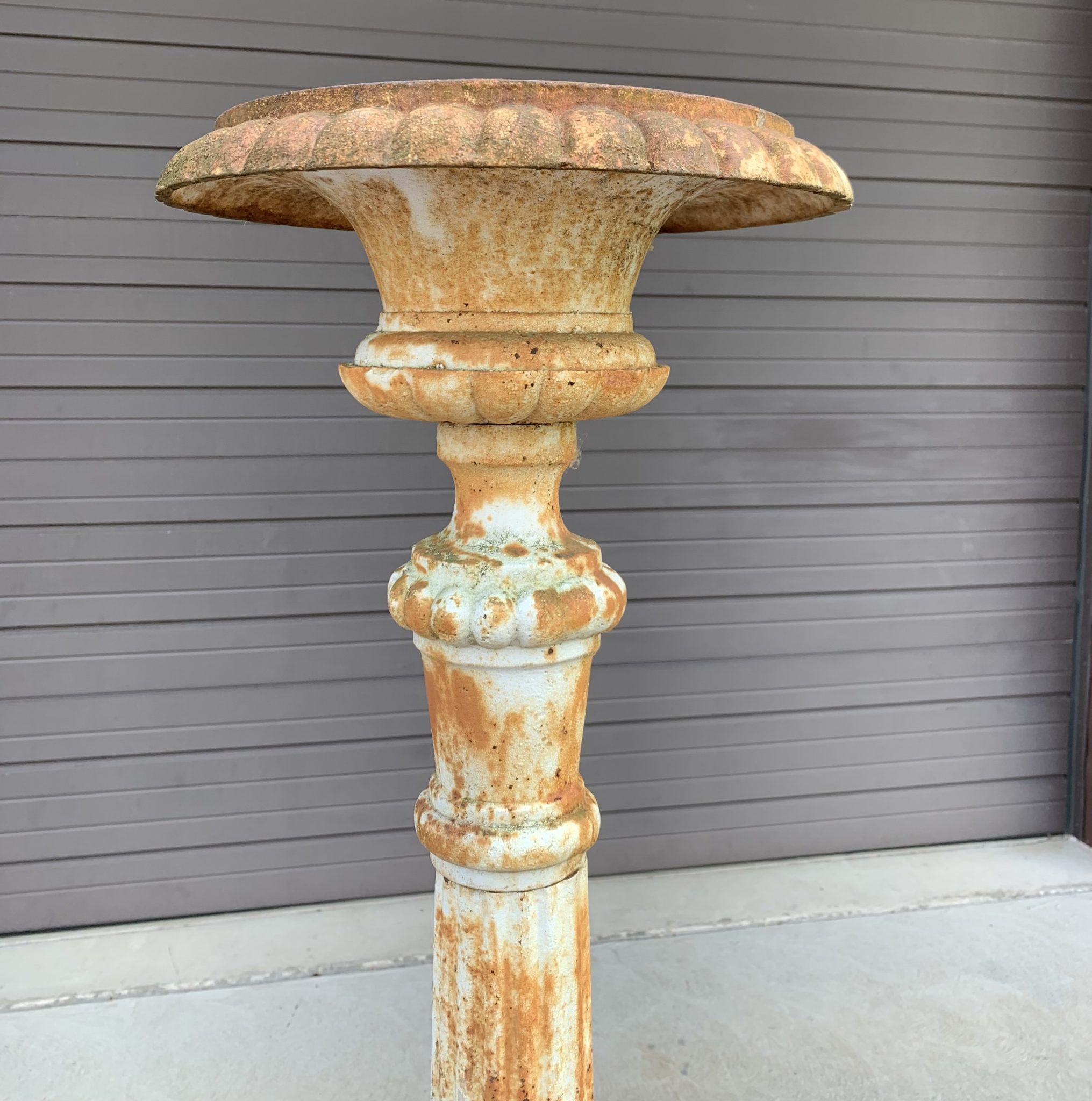 Fabulous Tall Cast Iron Urn - Doug Schmitt Antiques
