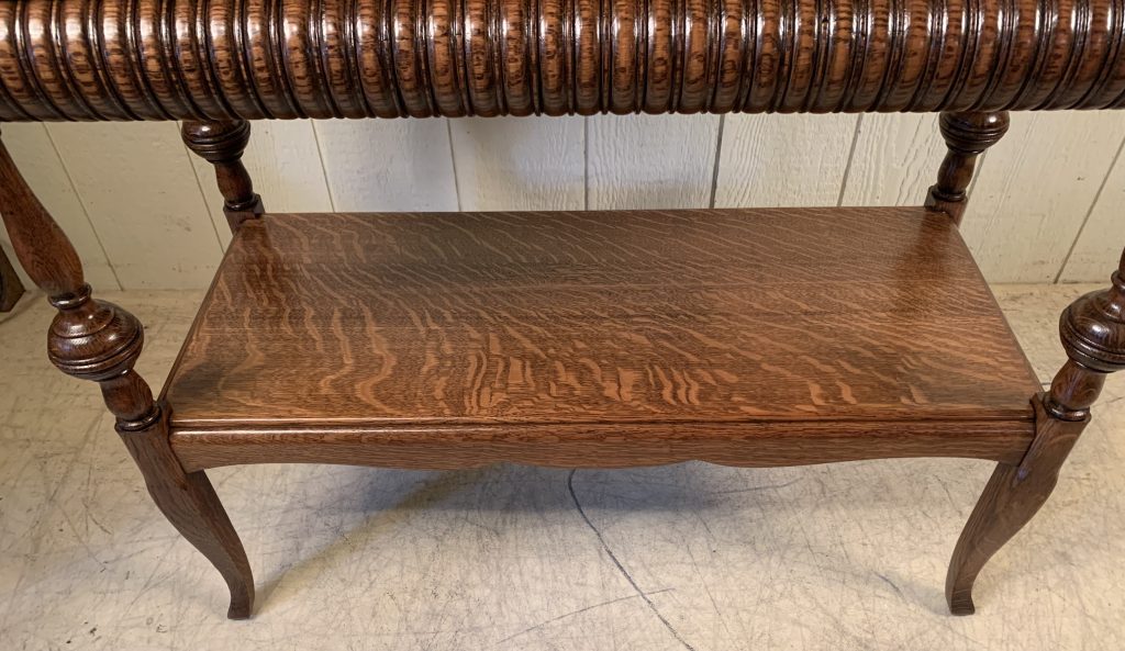Rare Oak Sofa Back Table - Doug Schmitt Antiques