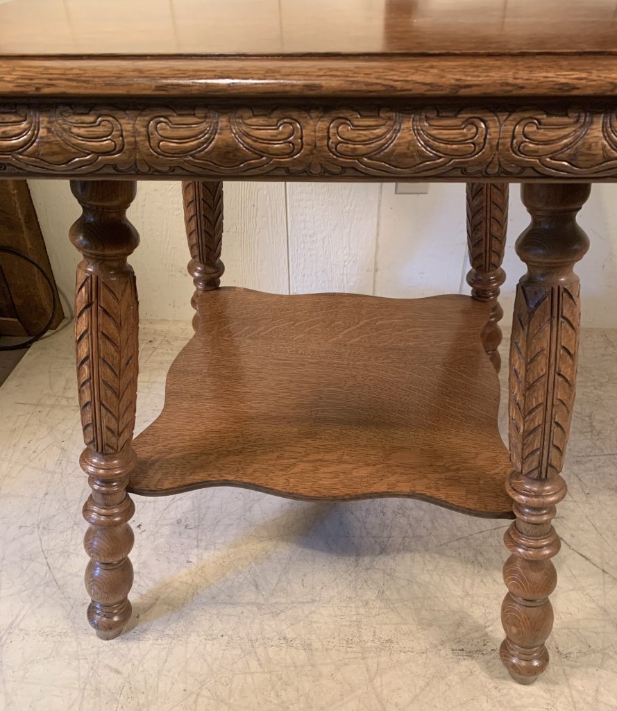 Oak Square Lamp Table - Doug Schmitt Antiques