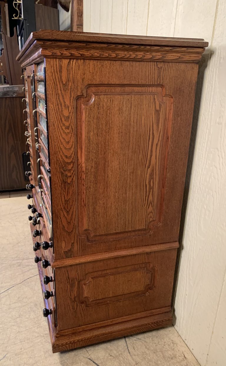 Belding's Silk Ash Spool Cabinet - Doug Schmitt Antiques