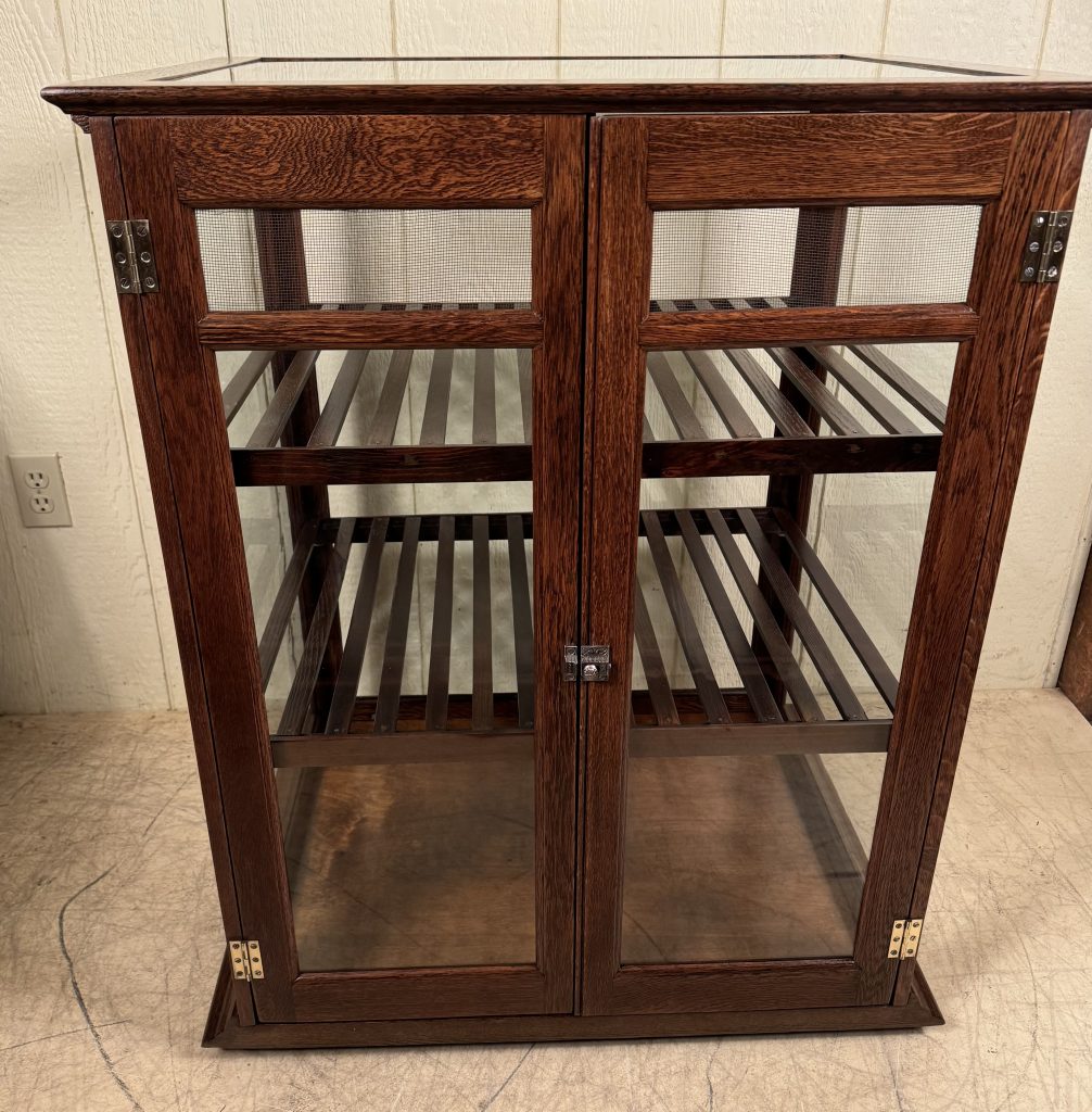 Oak Store Pie Safe Display Cabinet - Doug Schmitt Antiques