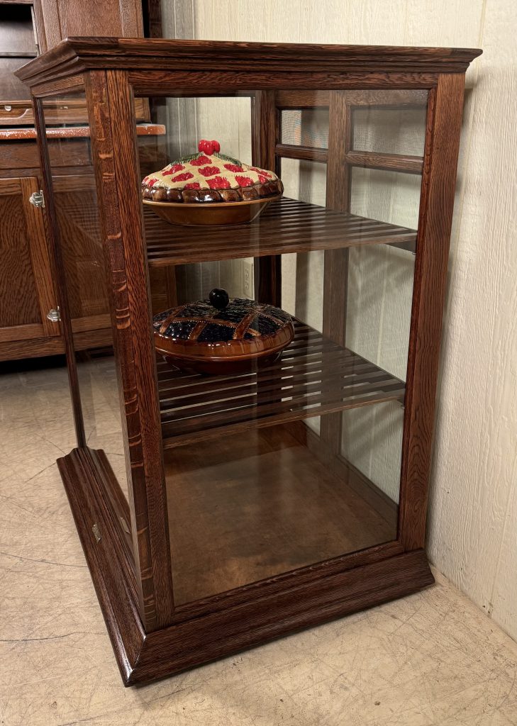 Oak Store Pie Safe Display Cabinet - Doug Schmitt Antiques