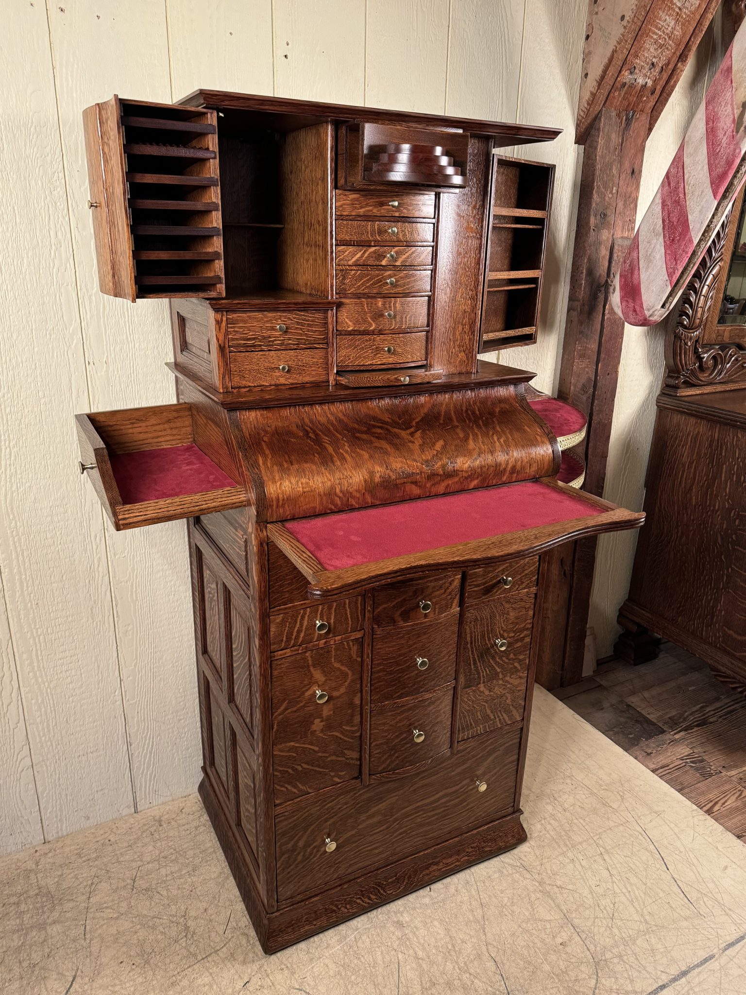 Ransom & Randolph Co. Deluxe Model #35 Oak Dental Cabinet - Doug ...