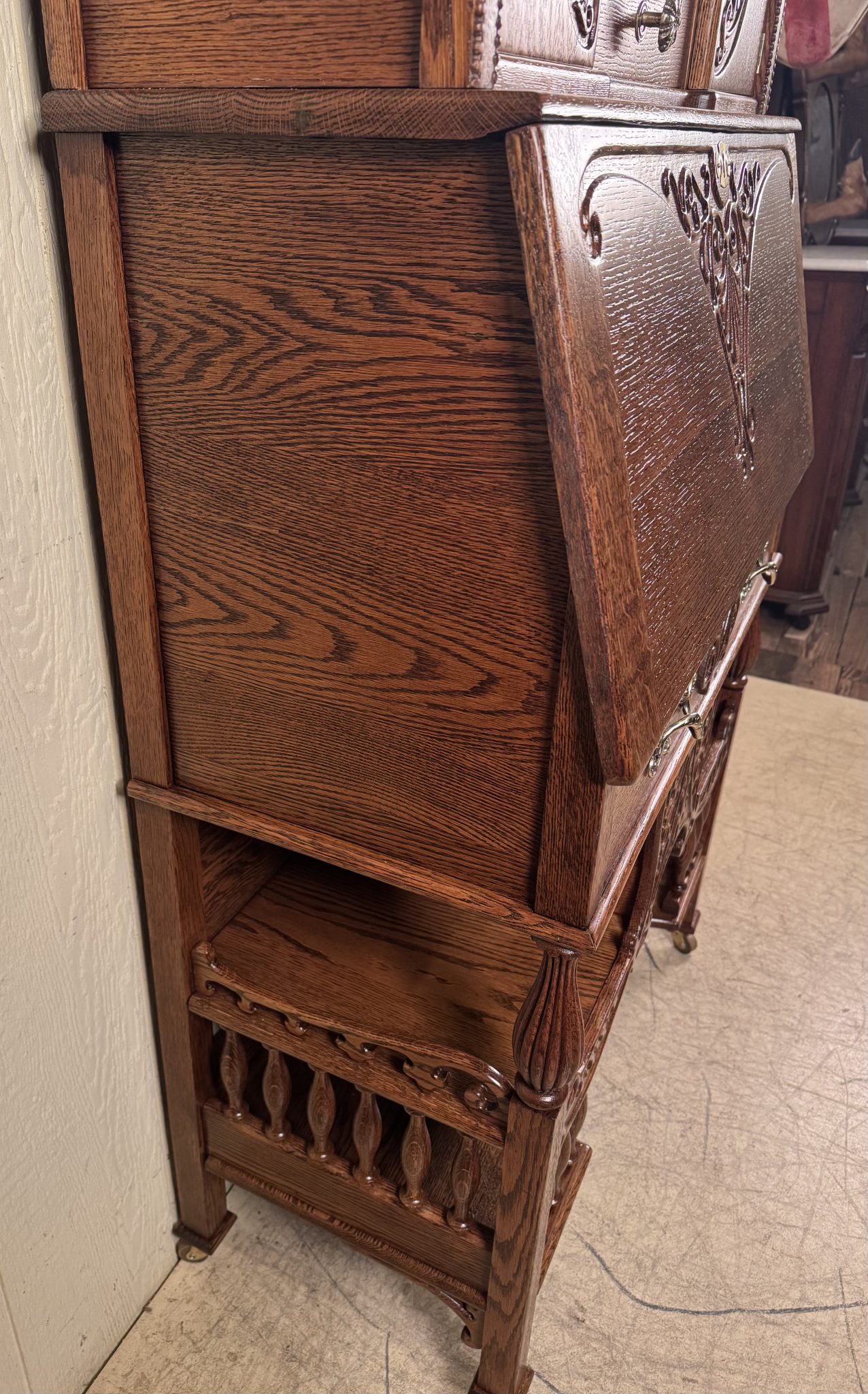 Great Oak Cowboy Desk - Doug Schmitt Antiques